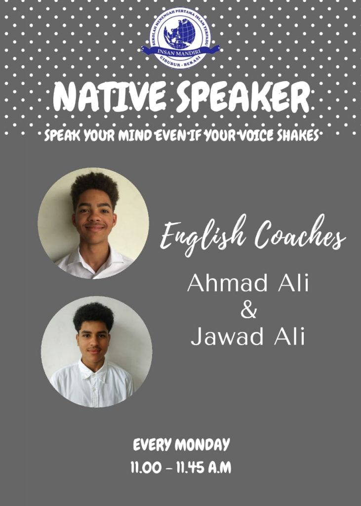 ENGLISH COACHES WITH NATIVE SPEAKER - Insan Mandiri Cibubur